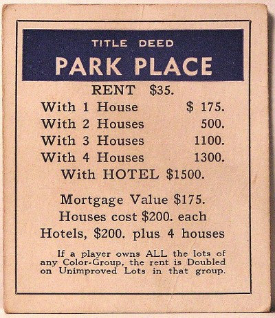 Park Place – Monopoly